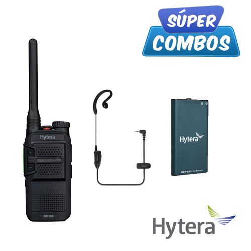 Súper combo HYTERA 1 BD302U, 1 EHS16 + 1 BL2202 de regalo.